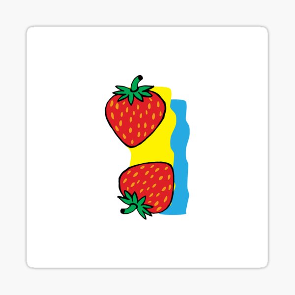 "Stawberry flow" Sticker by tasmik | Redbubble