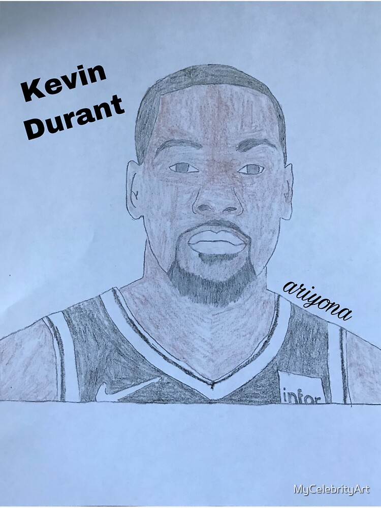 "Kevin Durant" Sticker for Sale by MyCelebrityArt | Redbubble