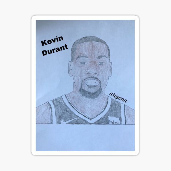 "Kevin Durant" Sticker for Sale by MyCelebrityArt | Redbubble