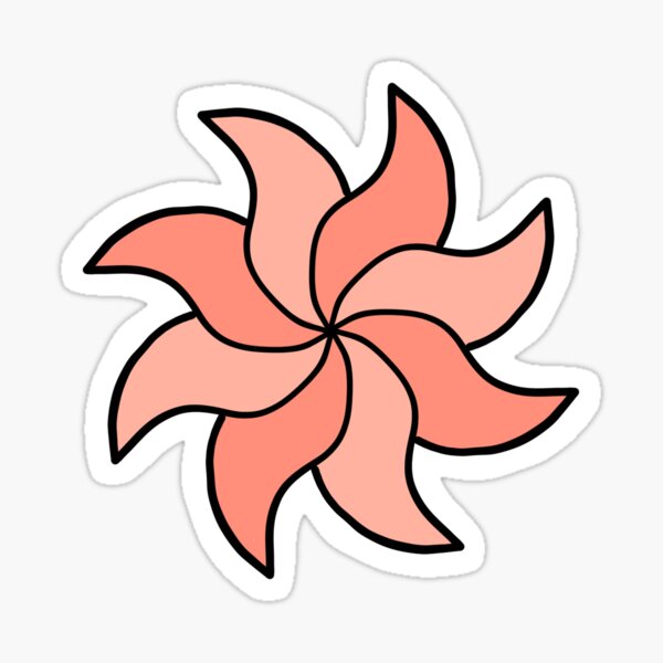 "Pink Pinwheel " Sticker by Shano129 | Redbubble