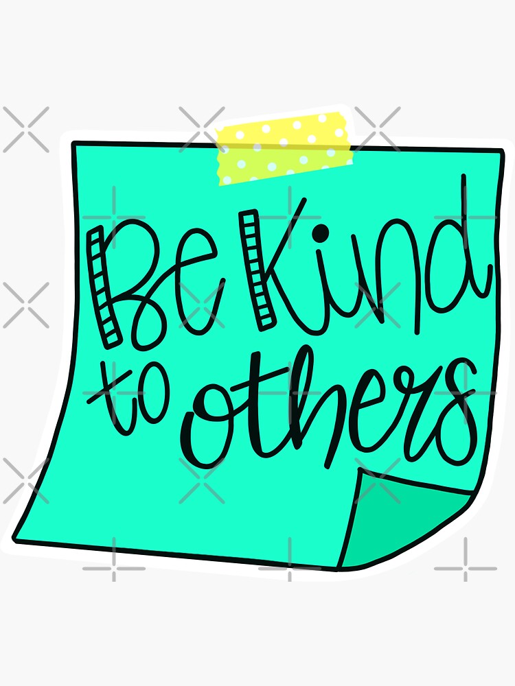 "Be Kind Sticky Note- School Teacher Design " Sticker for Sale by ...