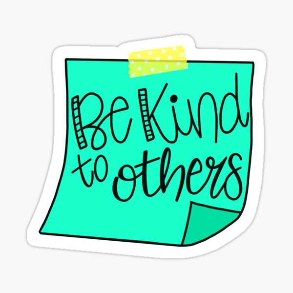 "Be Kind Sticky Note- School Teacher Design " Sticker for Sale by ...