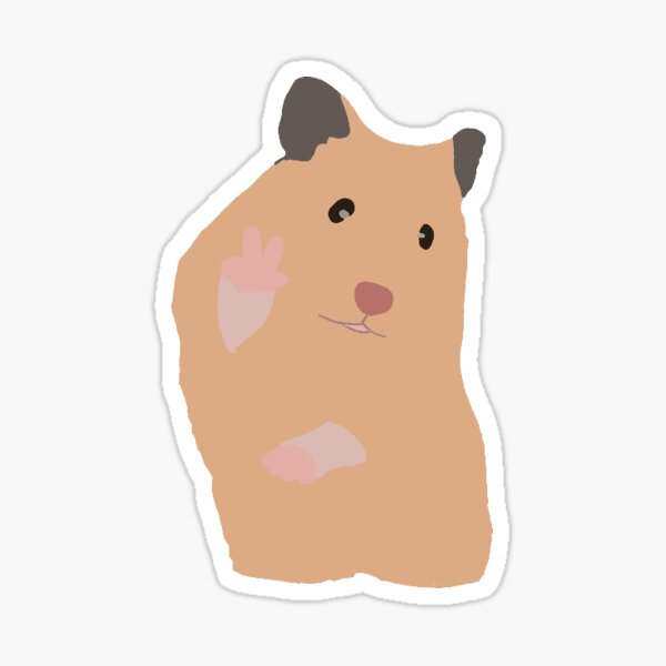 Peace Sign Hamster Stickers | Redbubble