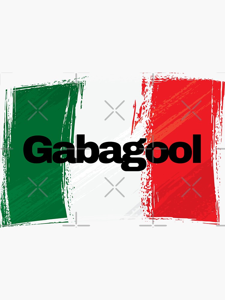 "Gabagool" Sticker for Sale by justjonboy | Redbubble