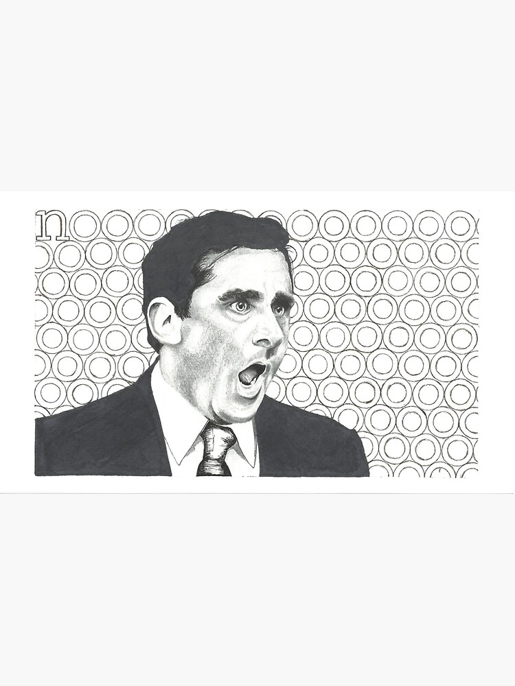 "Michael Scott NO" Poster for Sale by emdyart | Redbubble