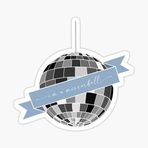 "mirrorball" Sticker by gleespirit | Redbubble