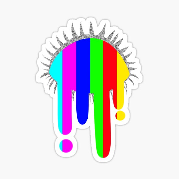 "Crying Color" Sticker by fantazyy | Redbubble