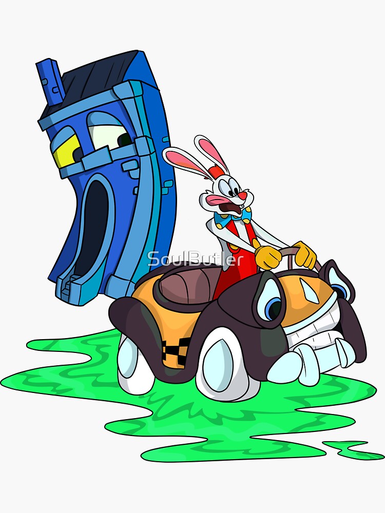 "Roger Rabbits Car Toon Spin" Sticker for Sale by SoulButler | Redbubble
