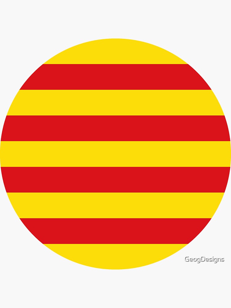 "Catalonia Catalan flag flag" Sticker by GeogDesigns | Redbubble