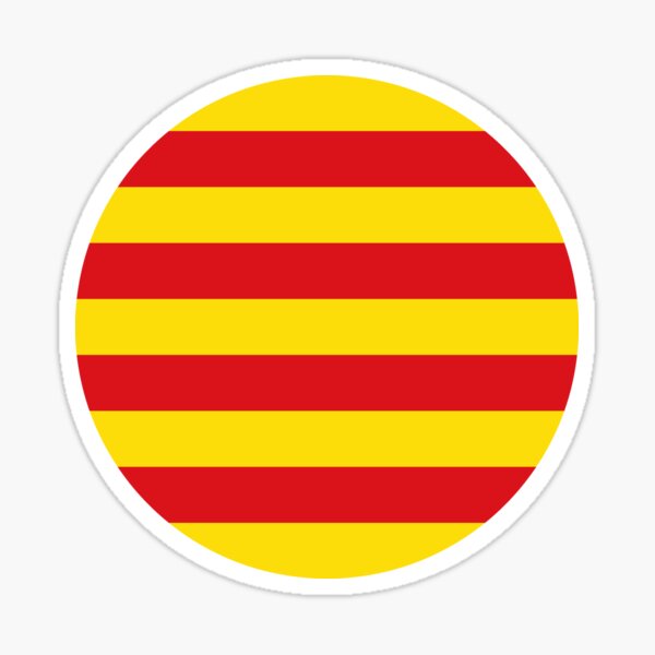 "Catalonia Catalan flag flag" Sticker by GeogDesigns | Redbubble
