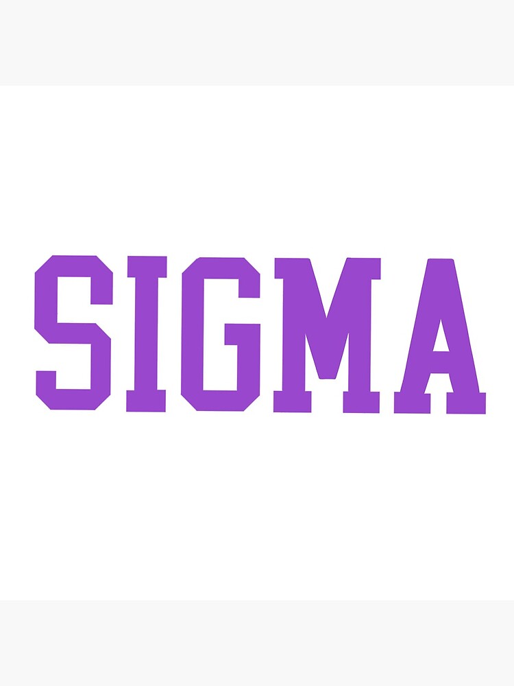 "Sigma Block Lettering" Poster for Sale by madisonburkh | Redbubble