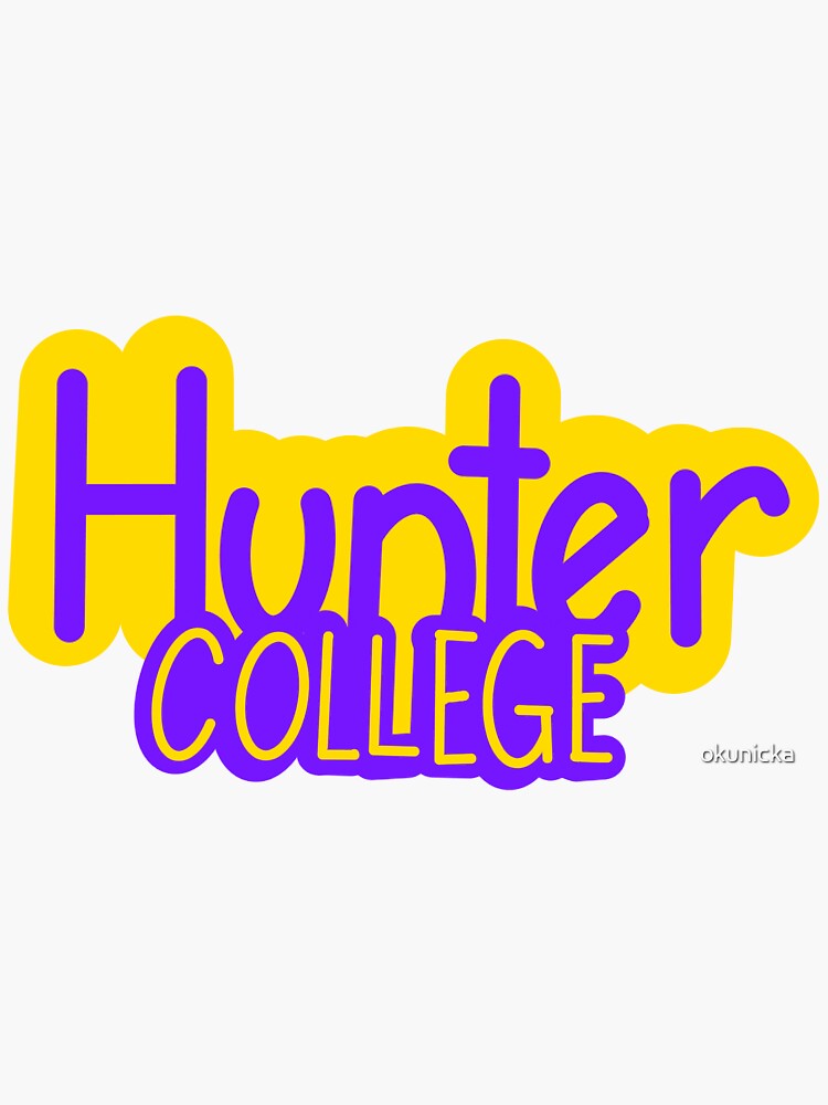 "Hunter College" Sticker for Sale by okunicka | Redbubble