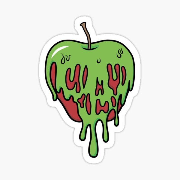 "Poisoned Apple © GraphicLoveShop" Sticker for Sale by graphicloveshop ...