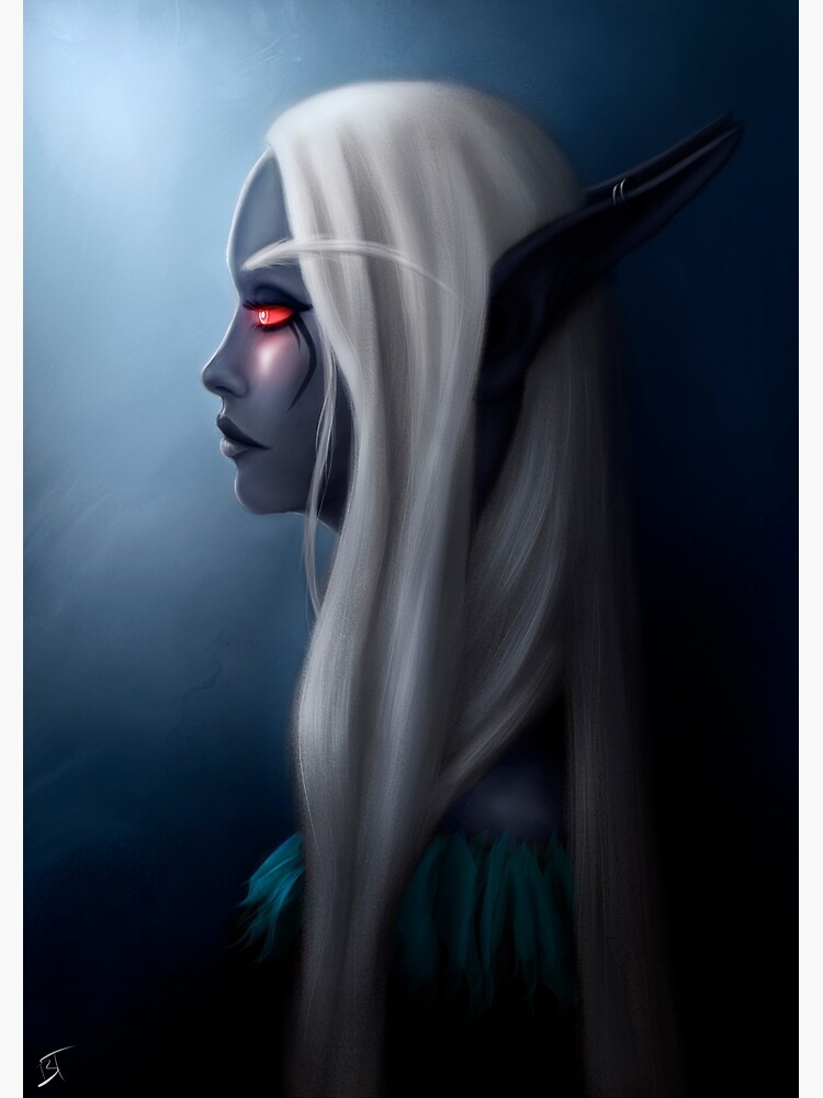 Night Elf Portrait Poster For Sale By Kexy33 Redbubble