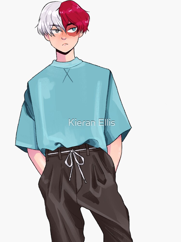 "Todoroki" Sticker for Sale by kierart | Redbubble