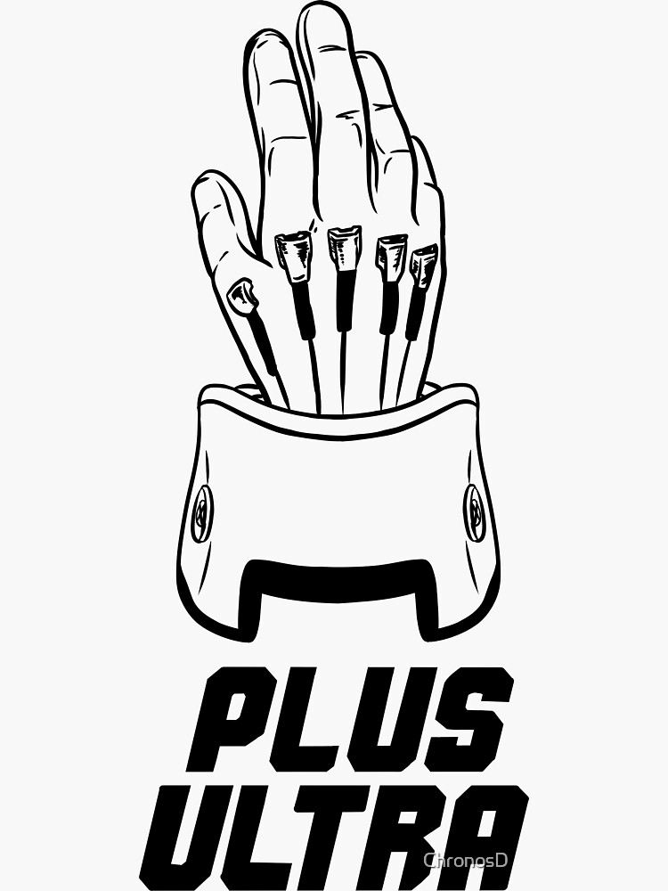"PLUS ULTRA" Sticker for Sale by ChronosD | Redbubble