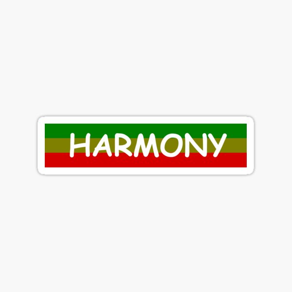 "Harmony" Sticker by WESpot | Redbubble