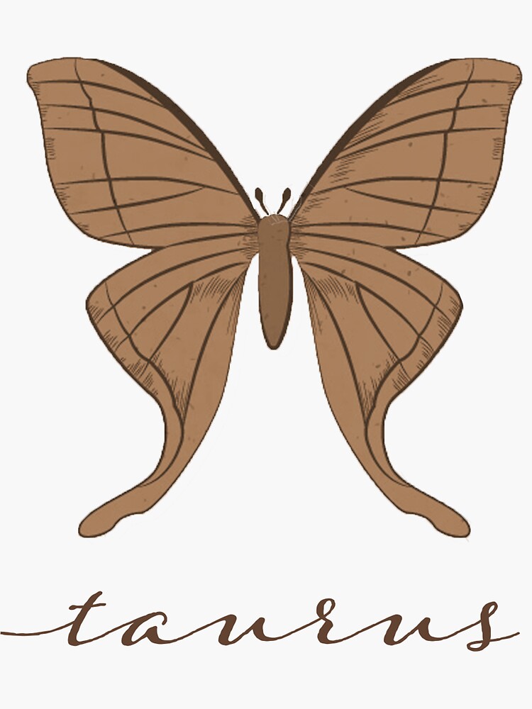 "taurus butterfly aesthetic astrology" Sticker for Sale by mandeegirl17 ...