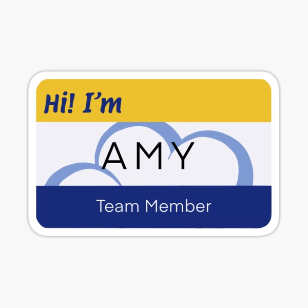 "Amy" Sticker for Sale by LiziLaurel | Redbubble