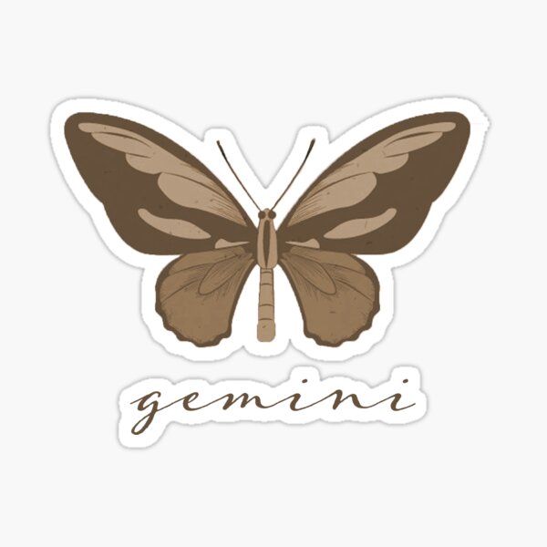 "gemini butterfly aesthetic astrology" Sticker by mandeegirl17 | Redbubble