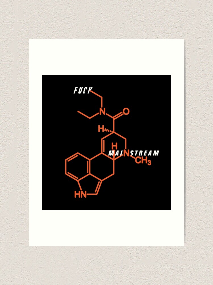 "LSD molecule poster" Art Print by raymestalez | Redbubble