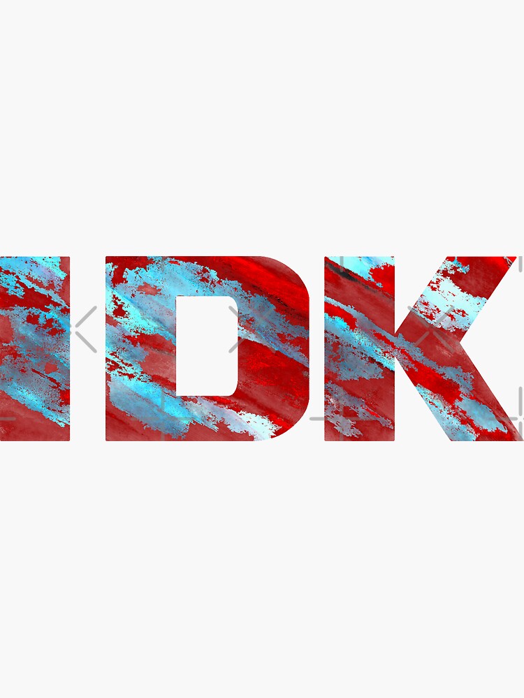 "Idk red blue marble" Sticker by AZ-Designs | Redbubble