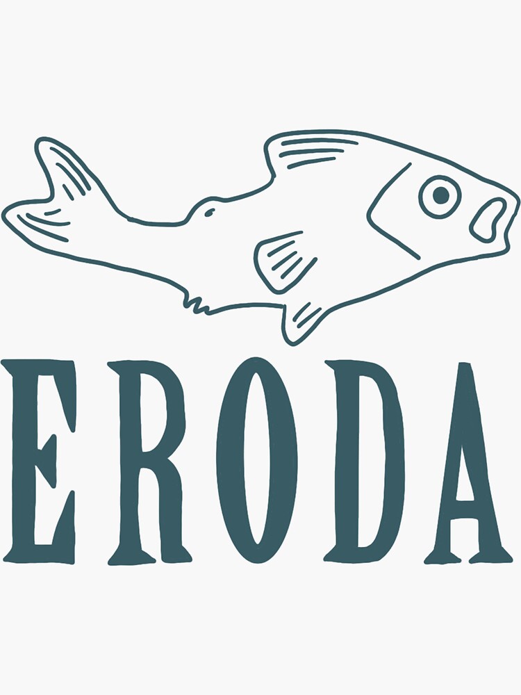 "eroda fish" Sticker for Sale by DesignedByL | Redbubble