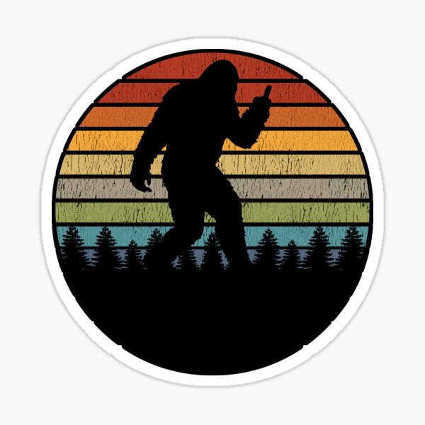 Bigfoot Silhouette Stickers | Redbubble