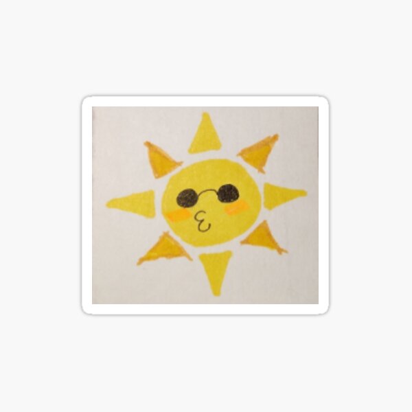 "Good vibes sun" Sticker by angiepangie486 | Redbubble
