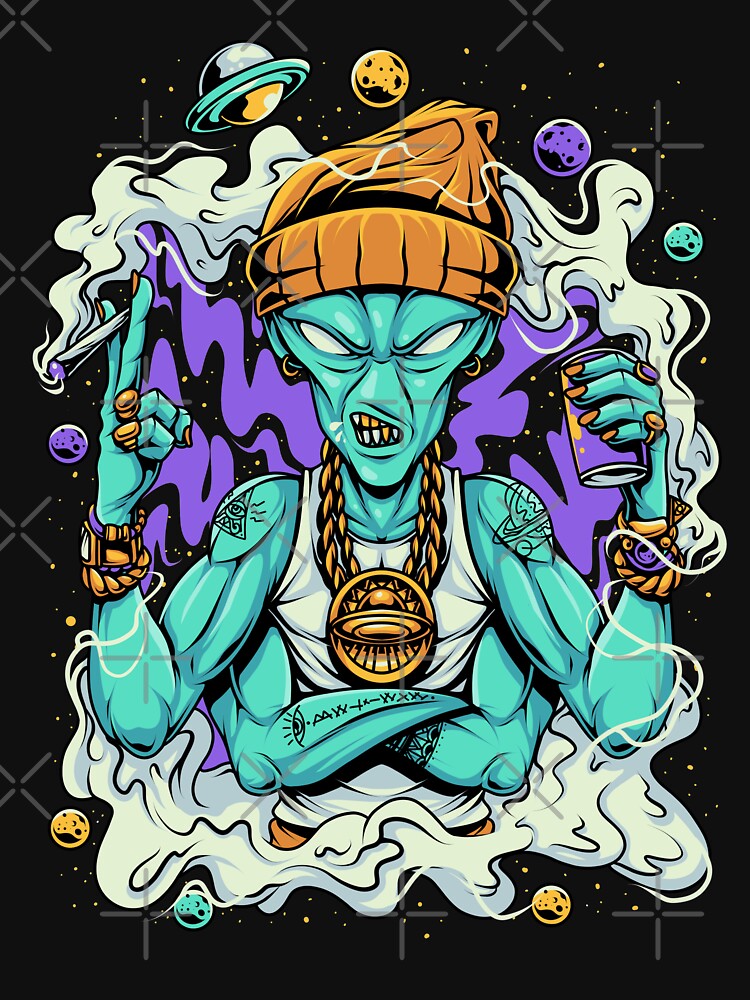 "Gangster Alien" T-shirt for Sale by Meliafroggy | Redbubble | gangster ...