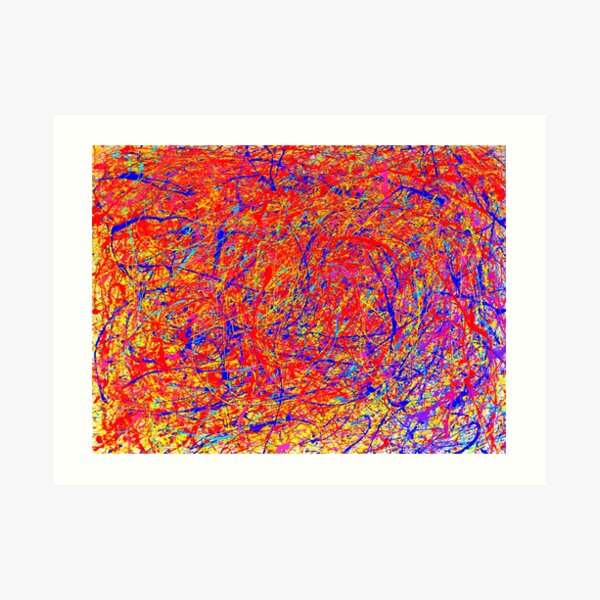 "Abstract Jackson Pollock Style Color " Art Print for Sale by ZeeClark ...