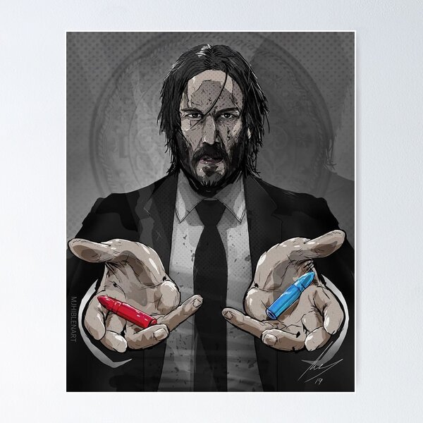 "Keanu Reeves - John Wick + Matrix Meme" Poster for Sale by Epic ...