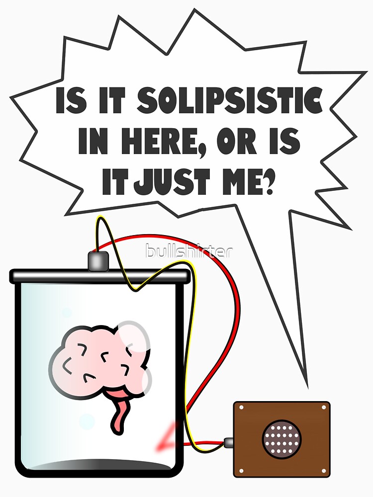 "Is it Solipsistic in here? | Funny Philosophy" T-shirt for Sale by ...