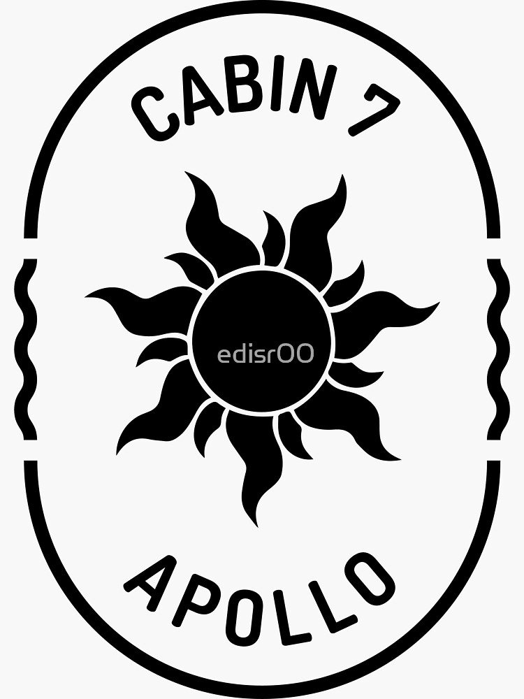 "Camp Half-Blood - Cabin No.7" Sticker for Sale by edisr00 | Redbubble