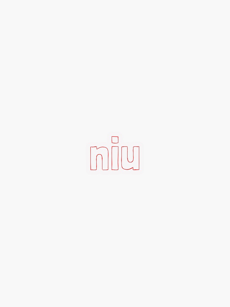 "niu" Sticker for Sale by maddielowery | Redbubble