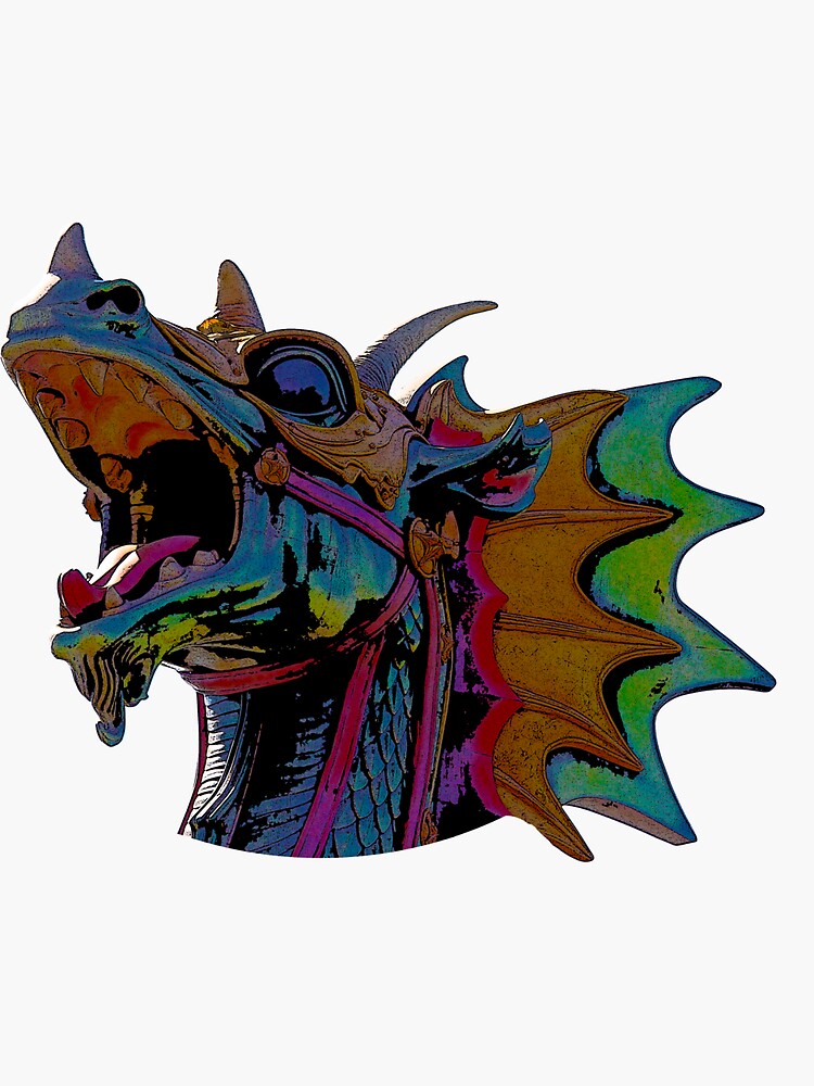 "Dragon Figurehead" Sticker by mokacat | Redbubble