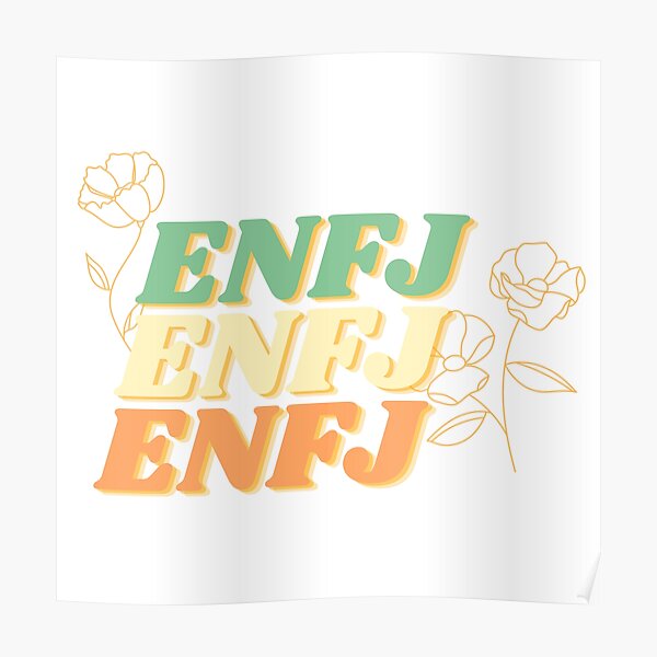"ENFJ - Protagonist" Poster for Sale by Cinnamon08 | Redbubble