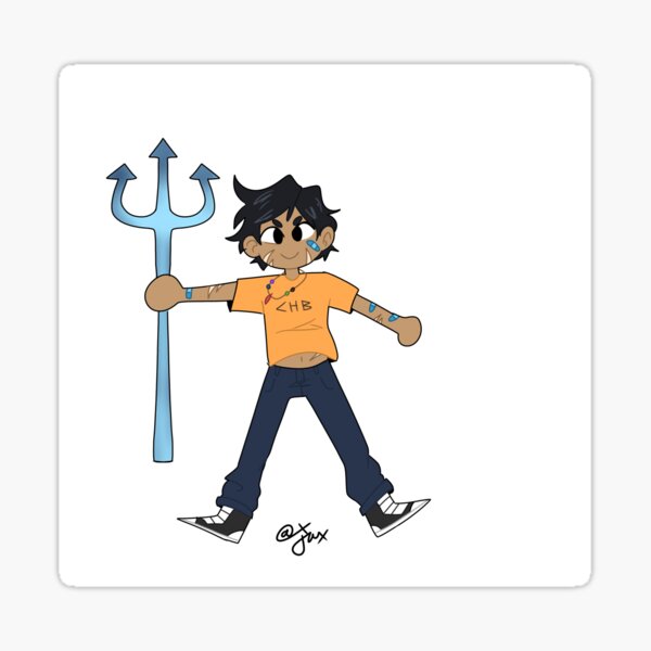 "Percy Jackson!" Sticker by jaxlaxskills | Redbubble