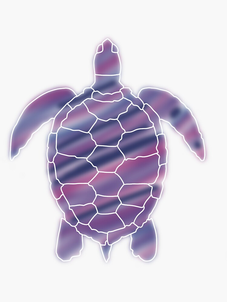 "Purple Aesthetic Turtle" Sticker for Sale by millafrlan | Redbubble