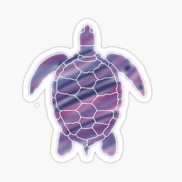 "Purple Aesthetic Turtle" Sticker for Sale by millafrlan | Redbubble