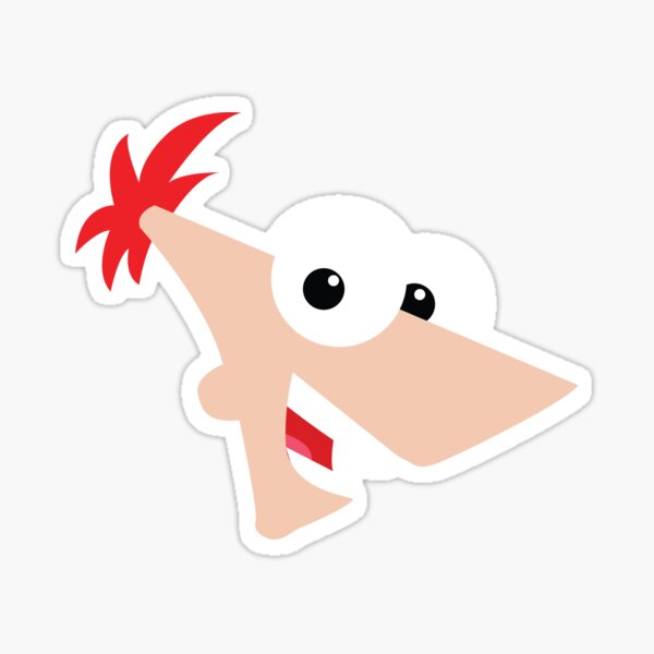 "Phineas " Sticker by BazingaYeeet | Redbubble