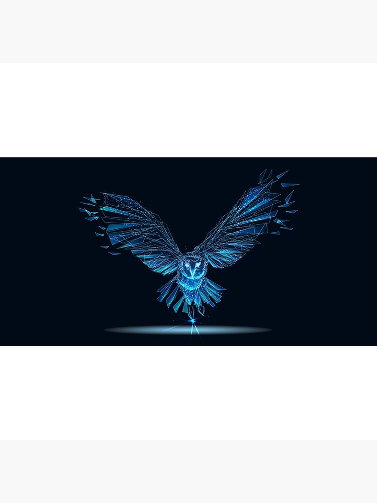 "Abstract Flying night owl design" Poster by merron | Redbubble