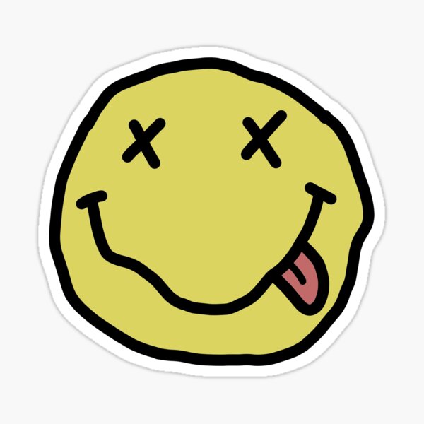 "X eyes face" Sticker by SOcreateCo | Redbubble