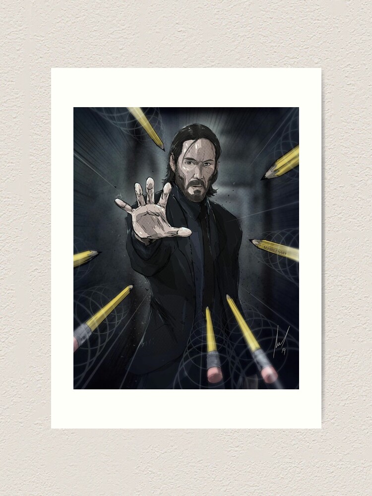 "Keanu Reeves - John Wick + Matrix Combo Meme" Art Print by Epic ...