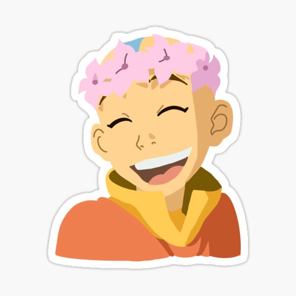 "Aang" Sticker by jazzyfizzleee | Redbubble