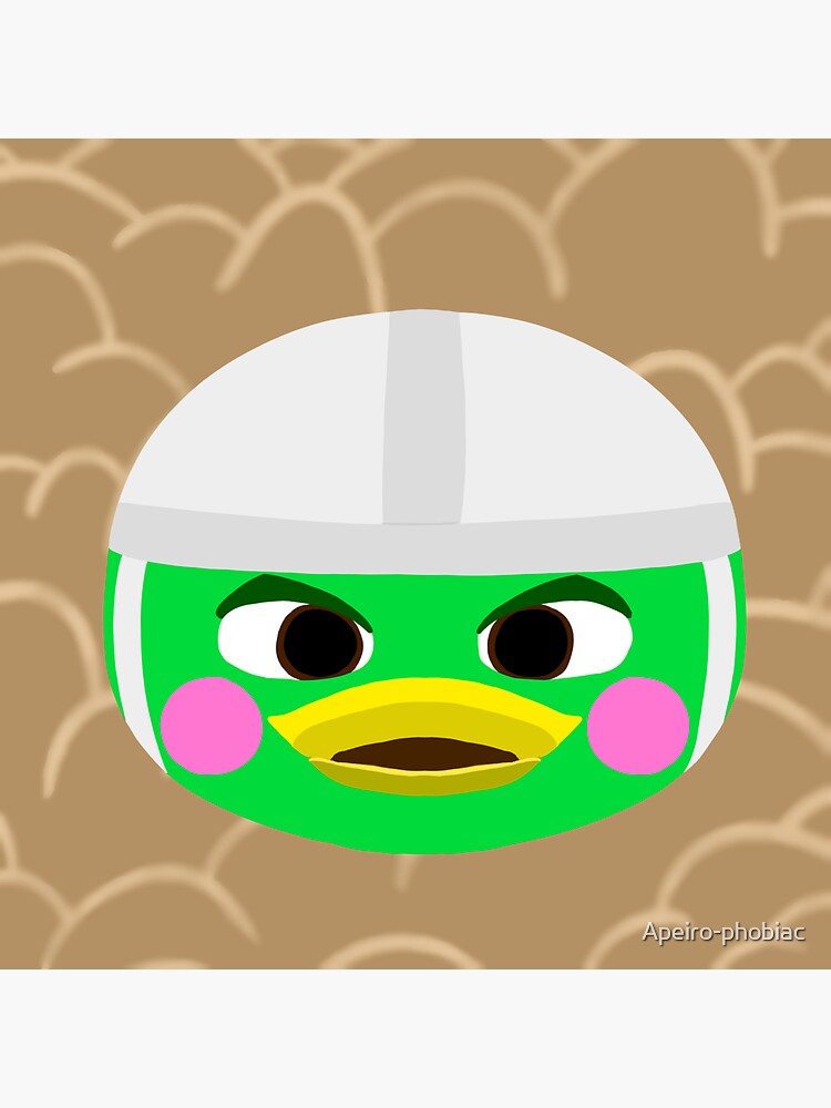 "Scoot ACNH w/ Background" Sticker for Sale by Apeiro-phobiac | Redbubble