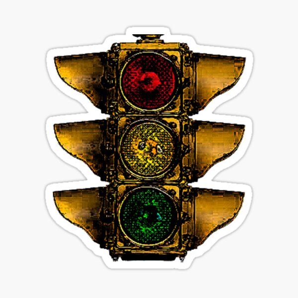 "Traffic Light" Sticker for Sale by ProjectMayhem | Redbubble