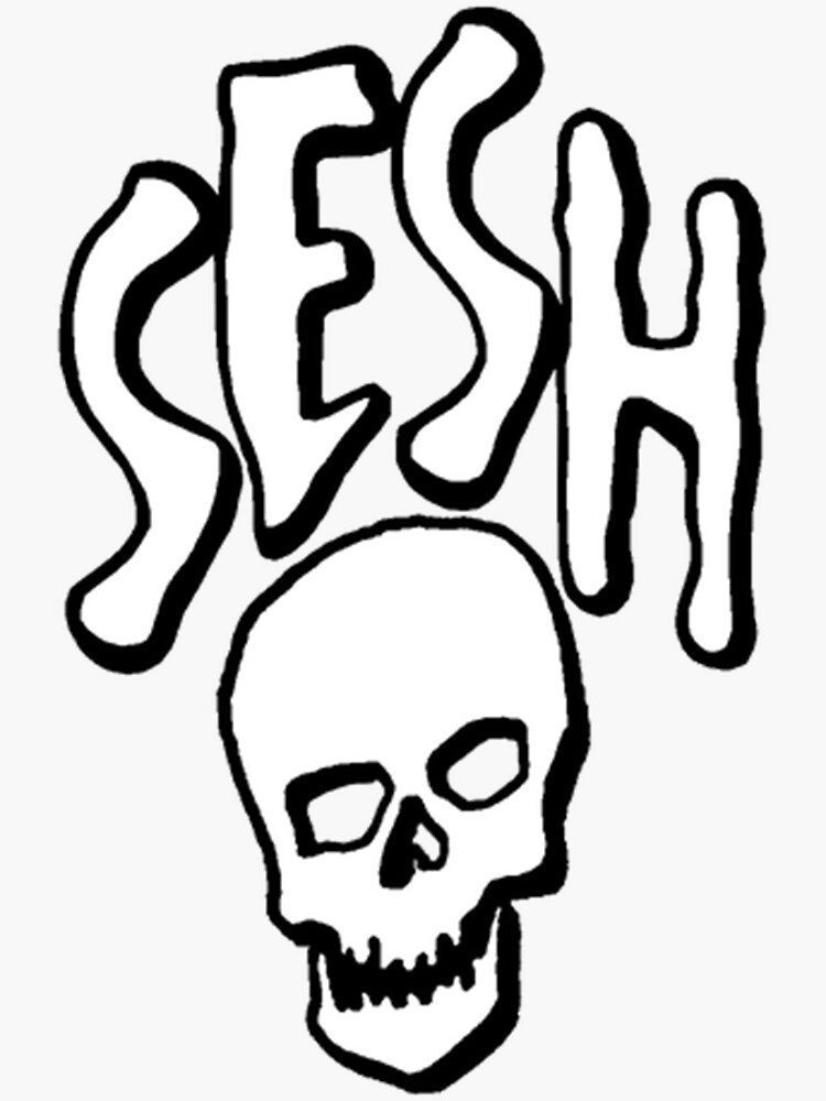 "BONES SESH LOGO" Sticker for Sale by AlexQC25 | Redbubble