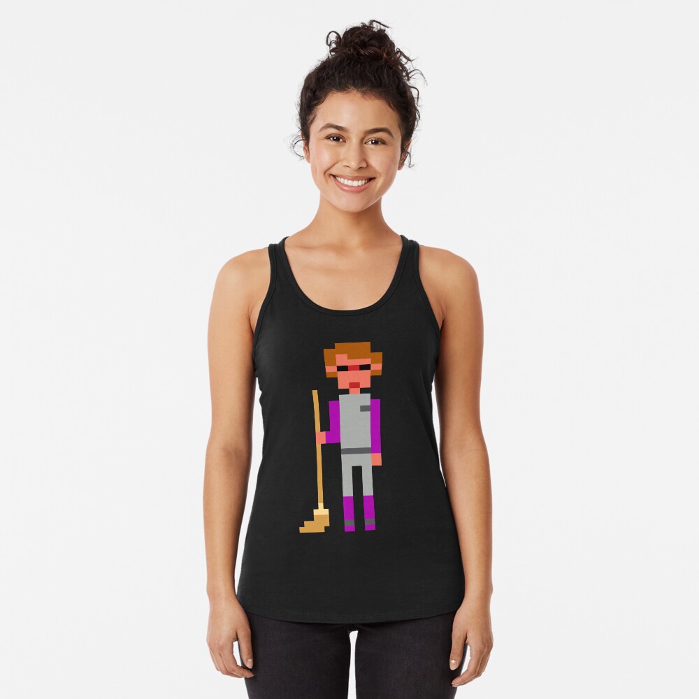 "Space Quest Roger Wilco: Space Janitor with golden mop" Sticker for ...