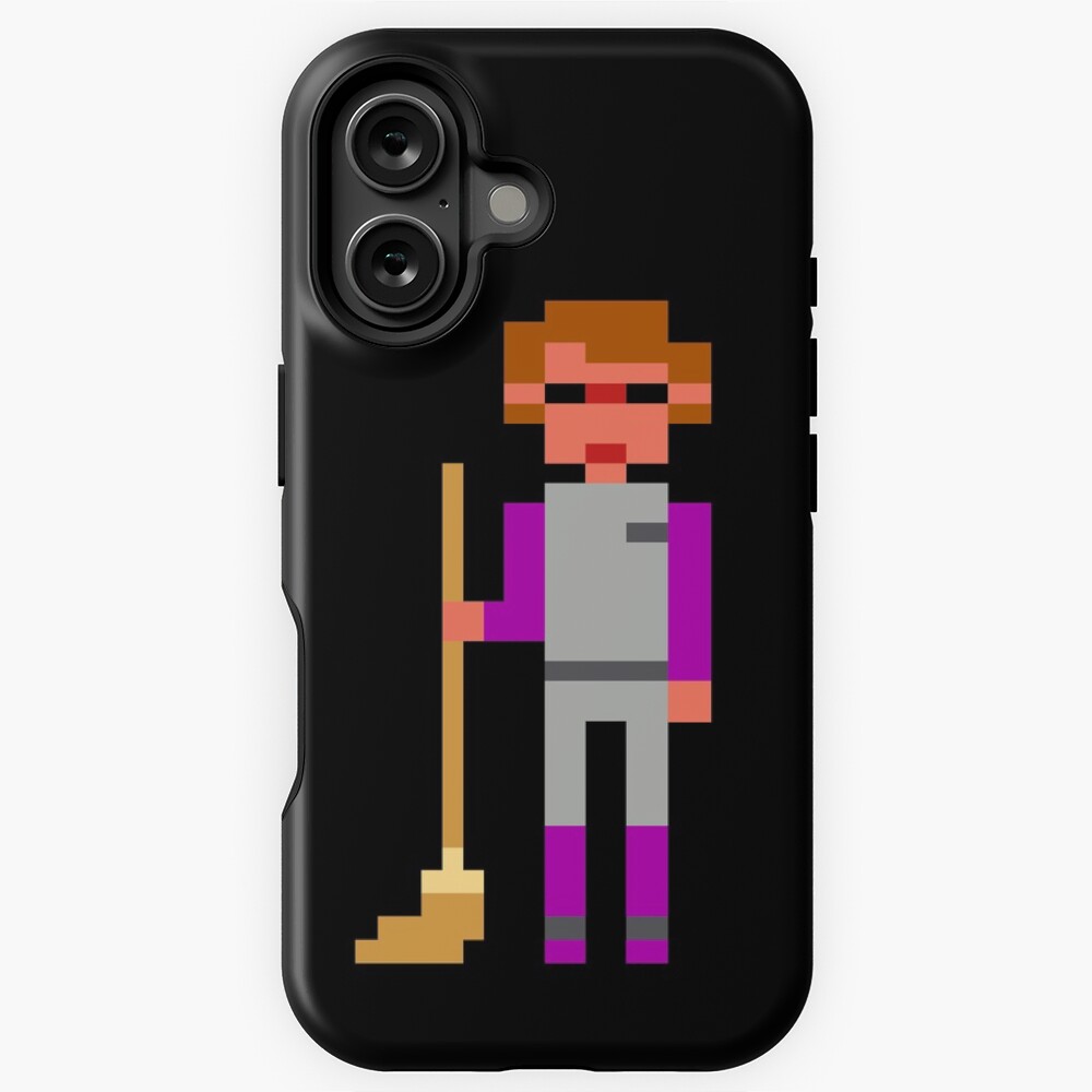 "Space Quest Roger Wilco: Space Janitor with golden mop" Sticker for ...